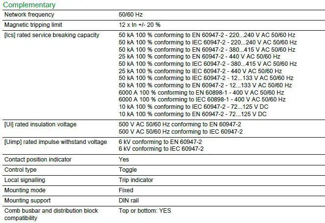 Schneider A9F75204 Miniature Circuit Breaker - 2P 4A IC60N