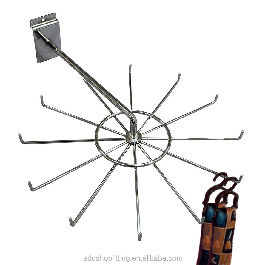 Steel Rotating Slat Wall - Display Silk Ties Durable & Stylish