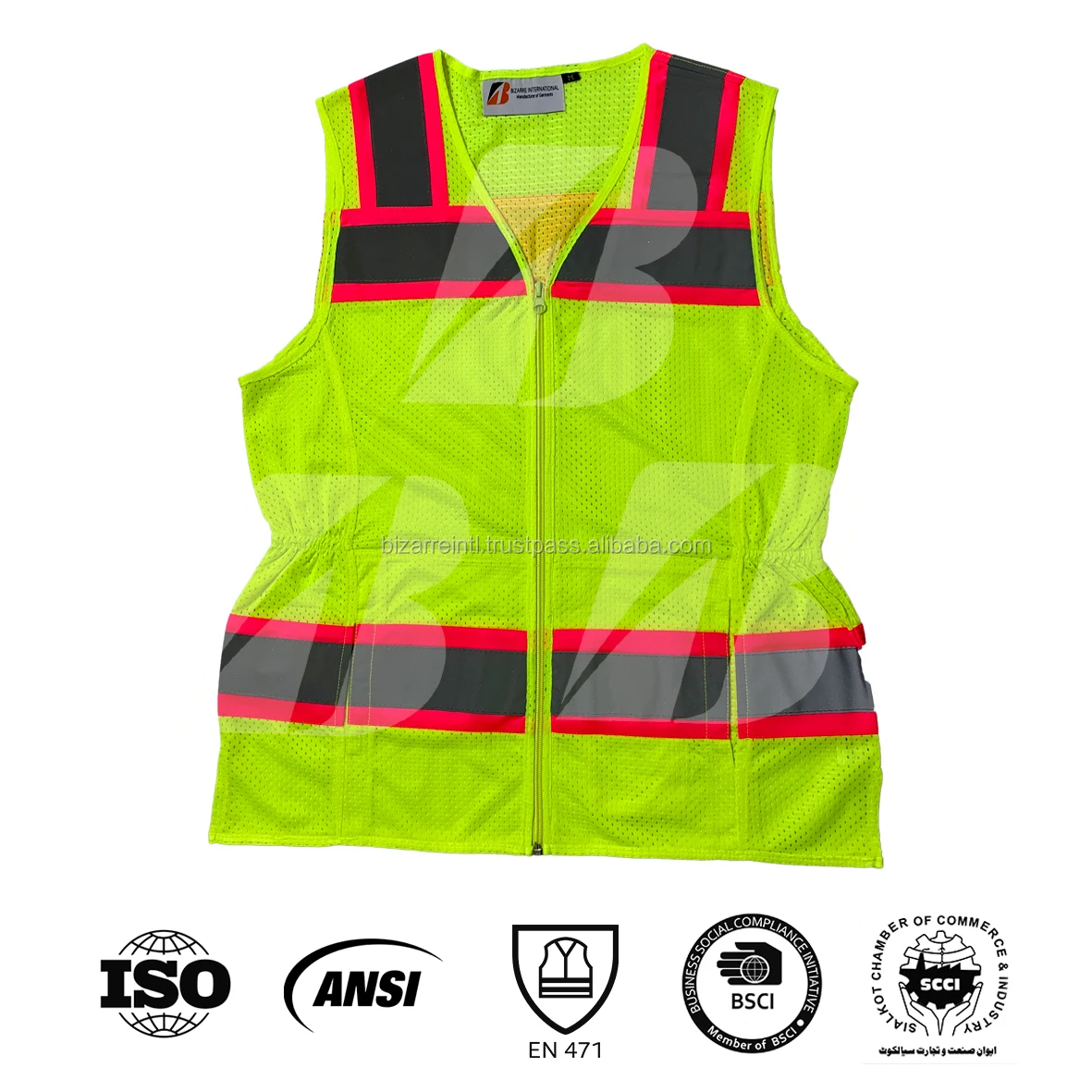 Reflective Safety Hi Vis High Visibility Workwear Construction Ansi ...