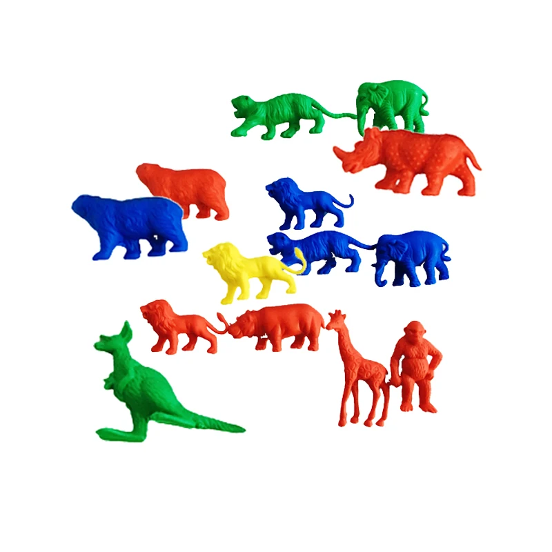 Educational Wild Animal Counters for Counting and Sorting