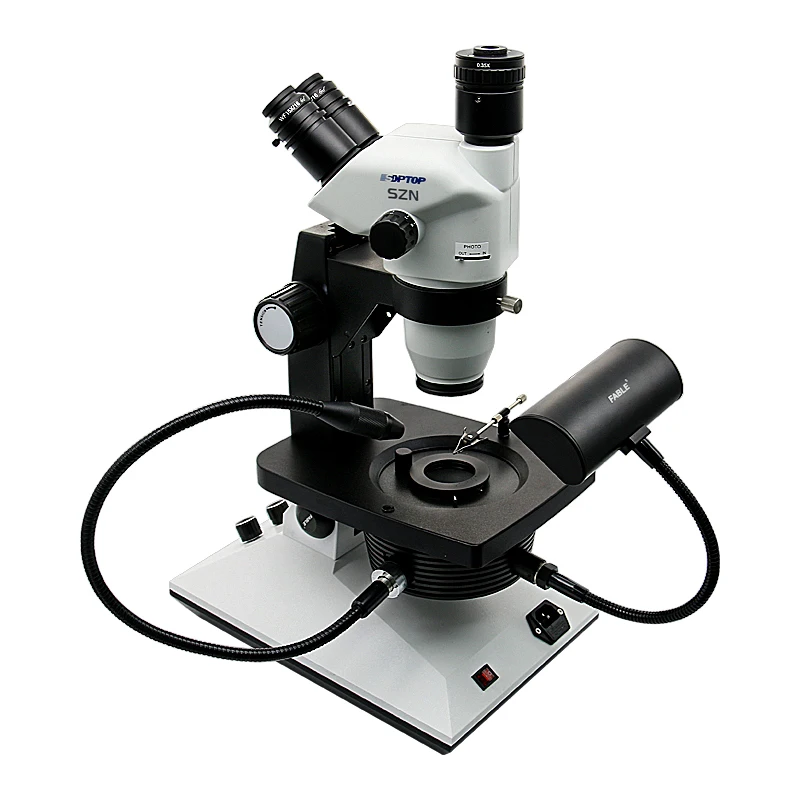 High Precision Fable Brand Trinocular Stereo Gem Microscope