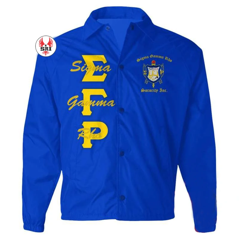 Sigma Gamma Rho Sorority Embroidery Women Coaches Jacket | SGRho ...