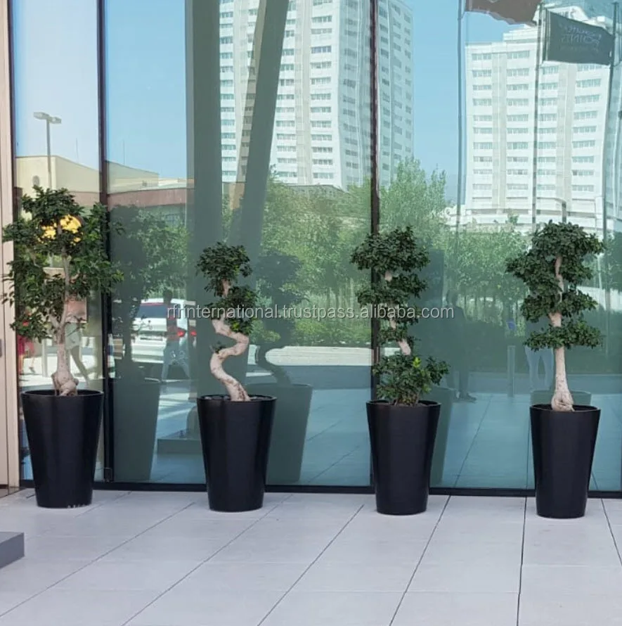 Fiberglass Planter Flowerpot - Modern Indoor & Outdoor Decor