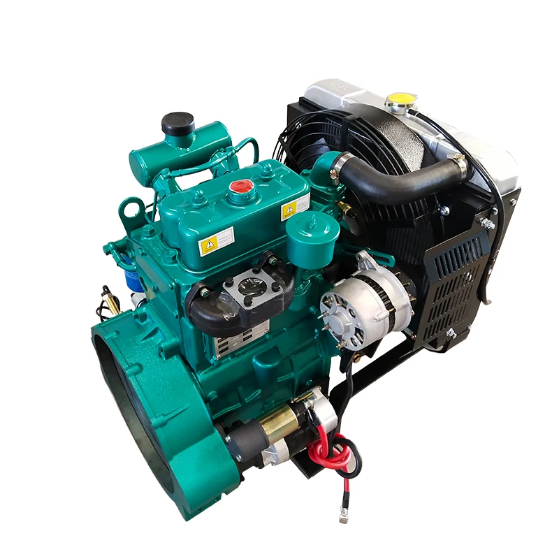 15 HP Two Cylinder Water-Cooled Diesel Engine - 4 Stroke, Electric ...