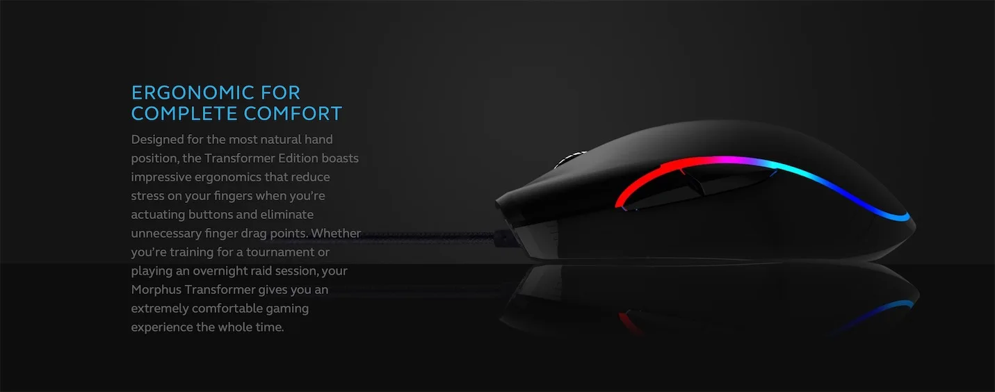 GX66 Programmable Optical Gaming Mouse - 7200DPI RGB
