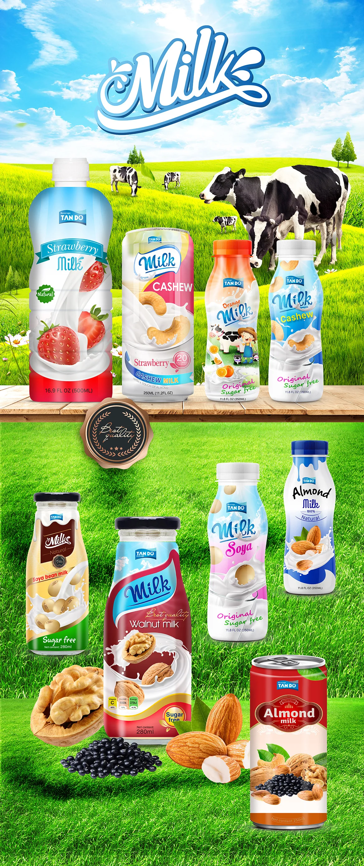 250ml Flavoured Milk Drink Exotic Soft Drinks High Quality - Buy ...