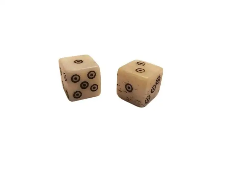 High Quality Handmade Buffalo Bone Cubic Dice - Gaming & Decor