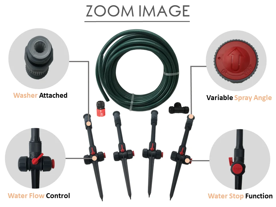 Diy Garden Water Sprinkler Set Multiple Functions Outdoor Flexible ...