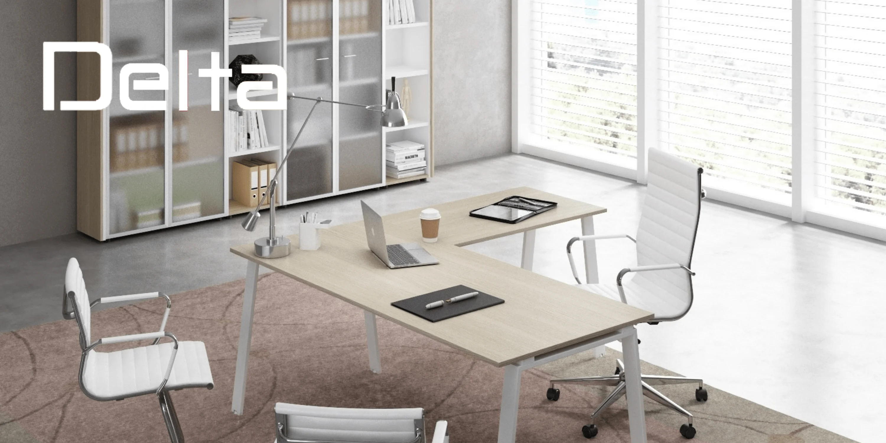 Premium Quality Italian Design Office Desk - Delta Bench