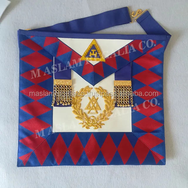 Grand Chapter Royal Arch Regalia Lambskin Hand Made Apron With Rear ...