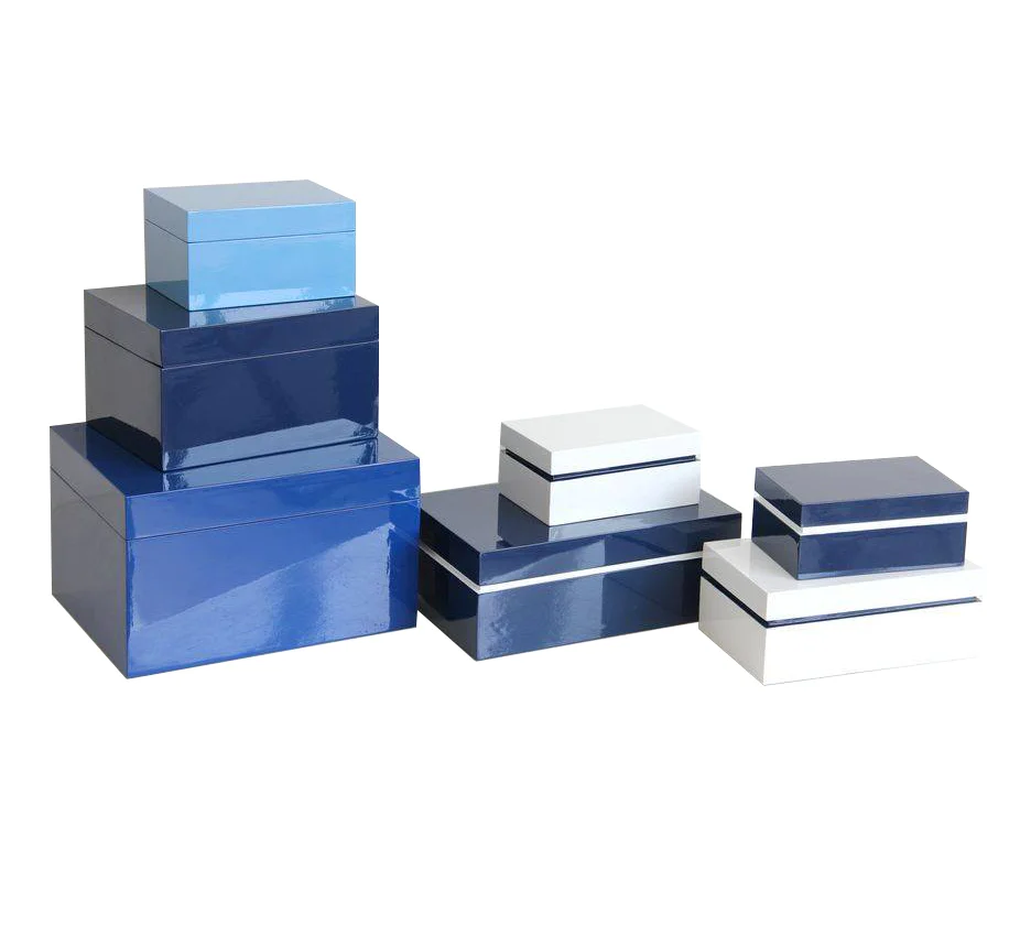 Handmade Vietnamese Black Lacquer Box for Home Decoration