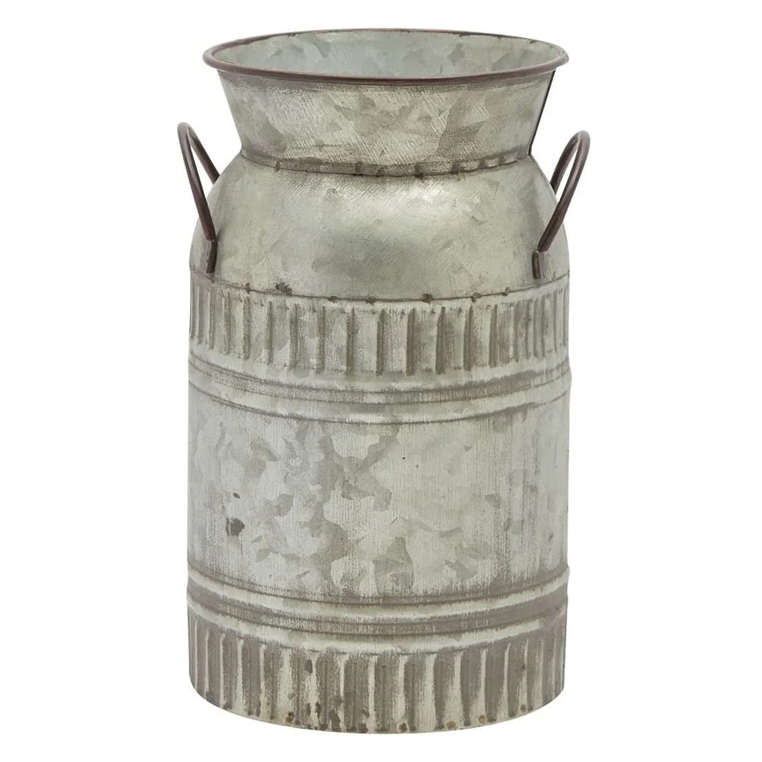 Rustic White Galvanized Milk Can High Quality Handmade Designer Planter ...