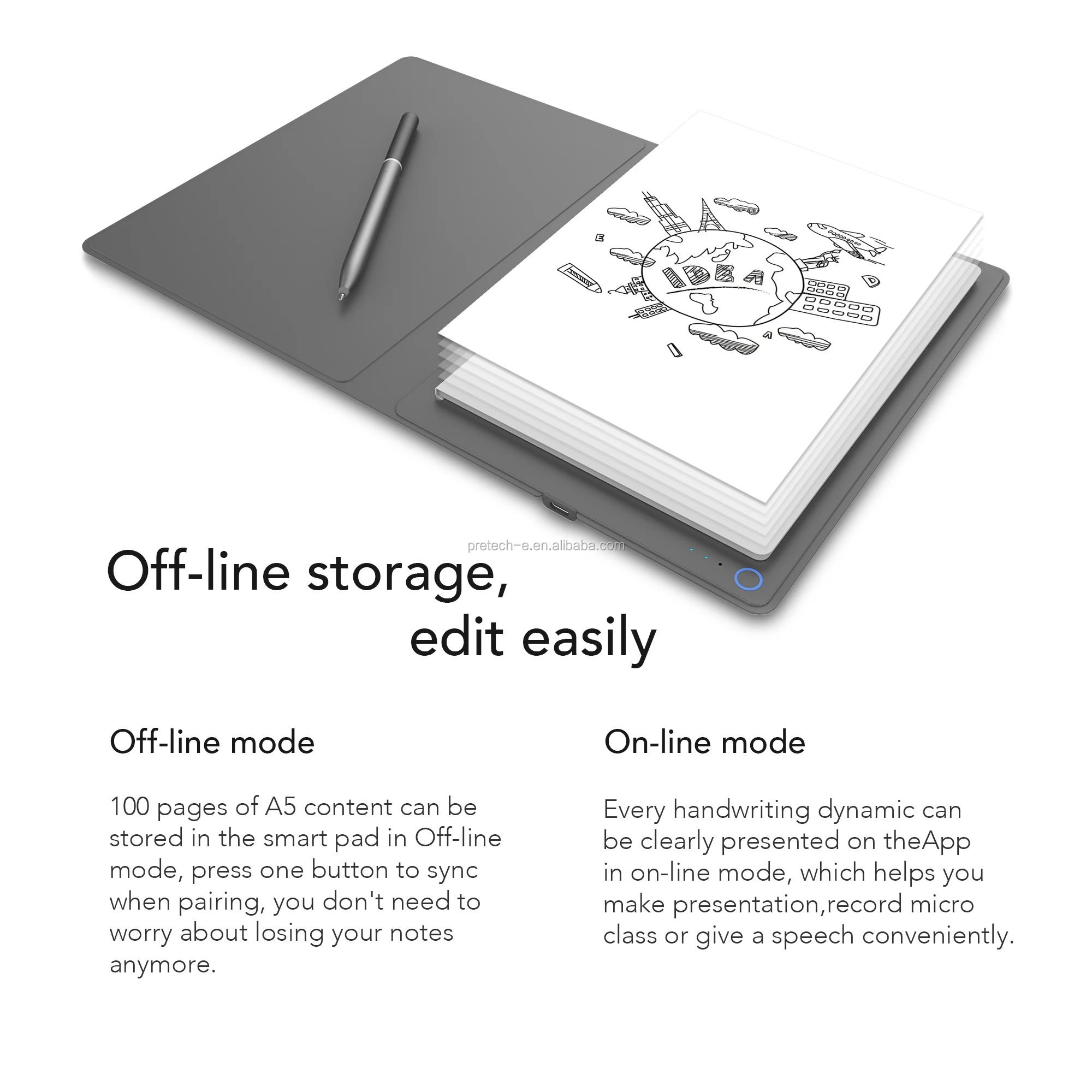 Best Price Smart Writing Set With Active Stylus Pen Folio Electronic ...