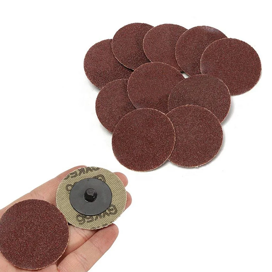 2 Inch Roll Rock Fiber Sanding Discs - Aluminum Oxide