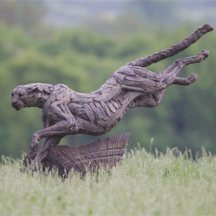 Life Size Cheetah Statue - Perfect for Zoo & Garden Decor