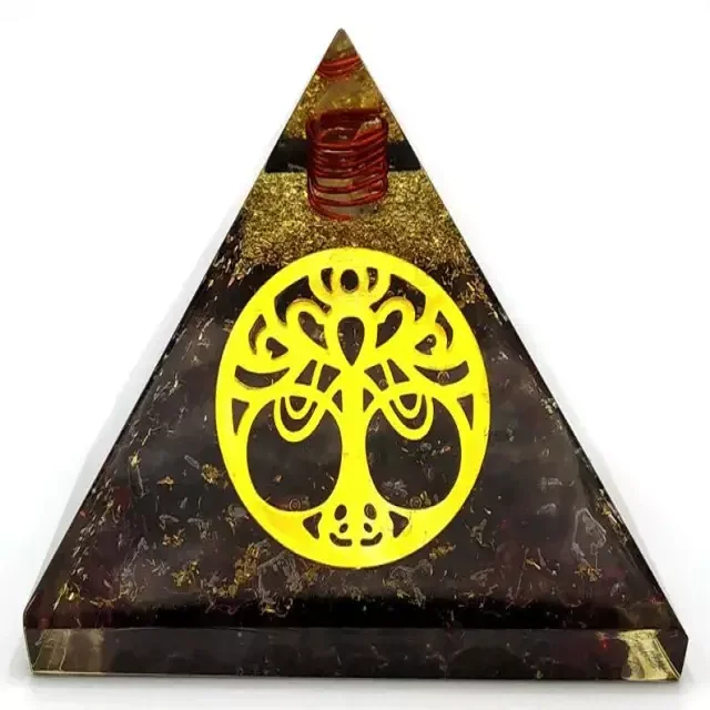 Tree Of Life Symbol Natural Stone Crystals Black Tourmaline Energy ...