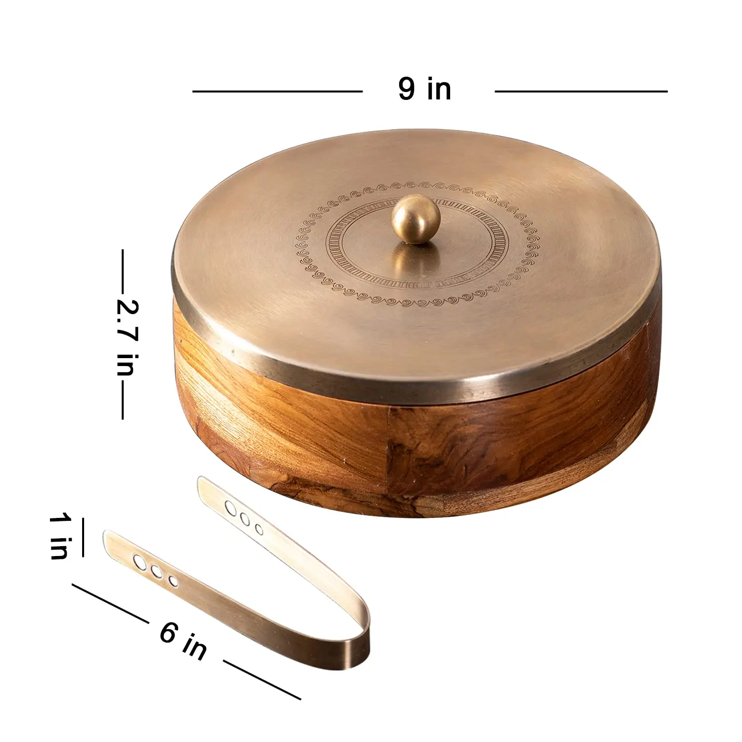 Handmade Chapati Casserole With Metal Tong Premium Quality High ...