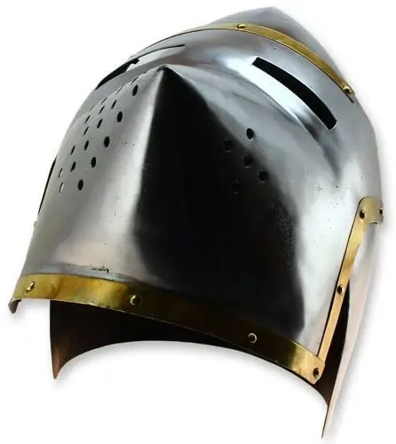 Medieval Pig Face Bassinet Helmet Armor Solid Steel Historical ...