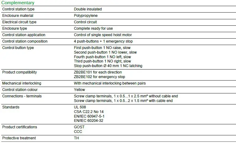 100% Original XACA4713 10 A Schneider Pendant Control Station