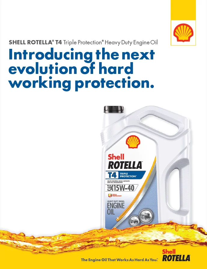 SHELL Rotella T4 Triple Protection 15W-40 Diesel Oil