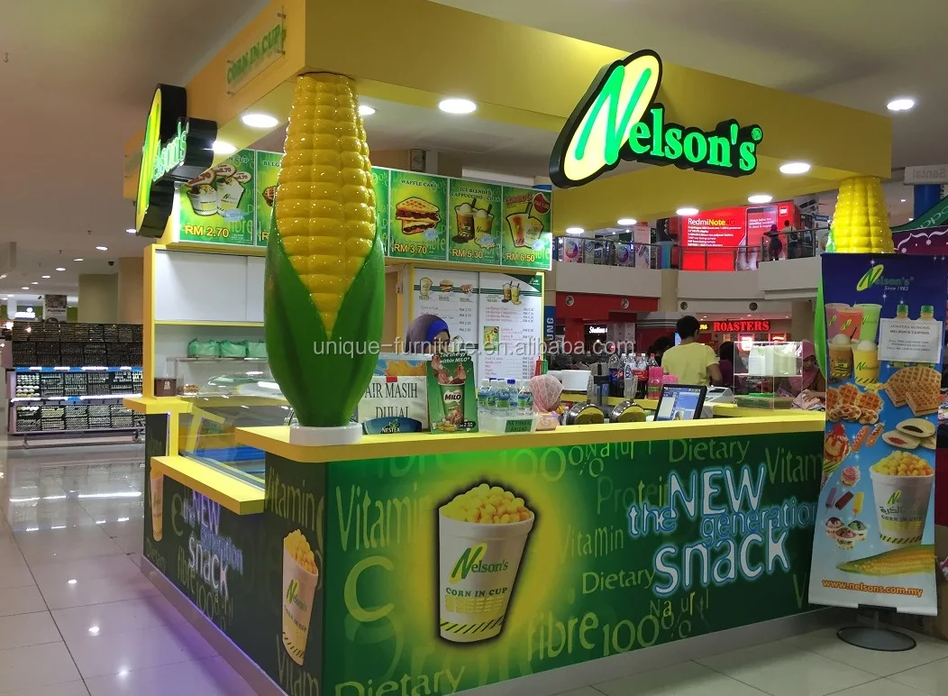 Mini Sweet Corn Kiosk Design in Mall for Sale - Fascinating!