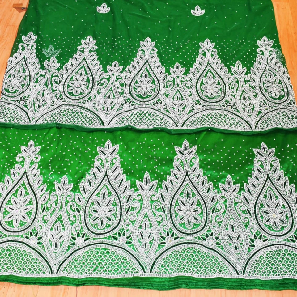 Beaded Silk George Wrappers Gele Asoke Headties Multicolor African ...