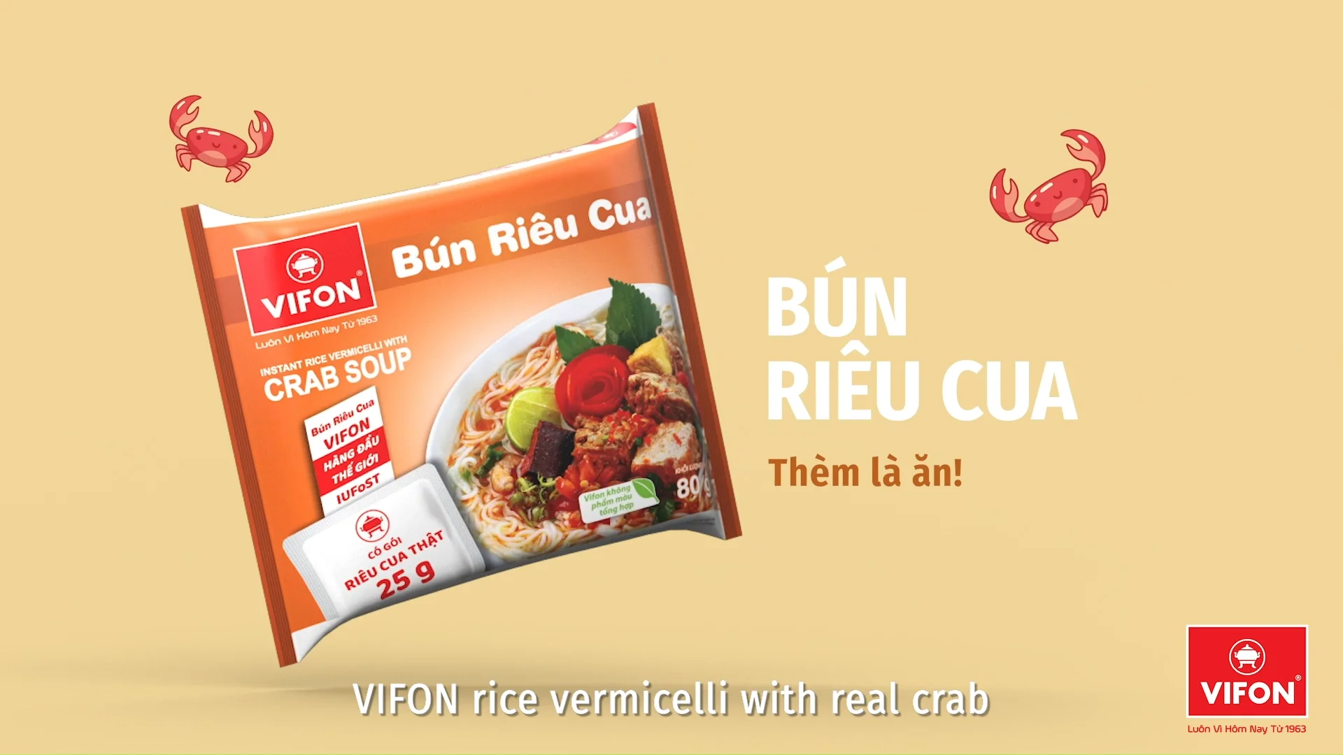 Vifon - Crab Flavour 50gr (phu Gia) Bean Vermicelli Glass Noodle ...
