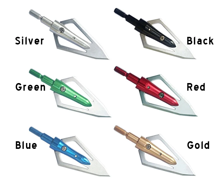 HOOYI 2 Blades Arrowhead 100 Grain - Durable & Sharp Tips