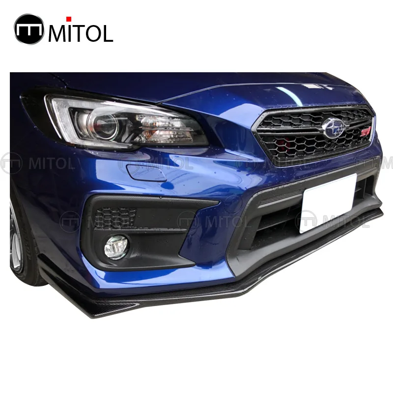 Front Bumper Lip For Subaru Wrx 18-on St Style - Carbon Fiber Body Kits ...