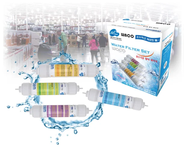 WACO Water Filter - 1 Year Home Use Package with Silk Screen Printing