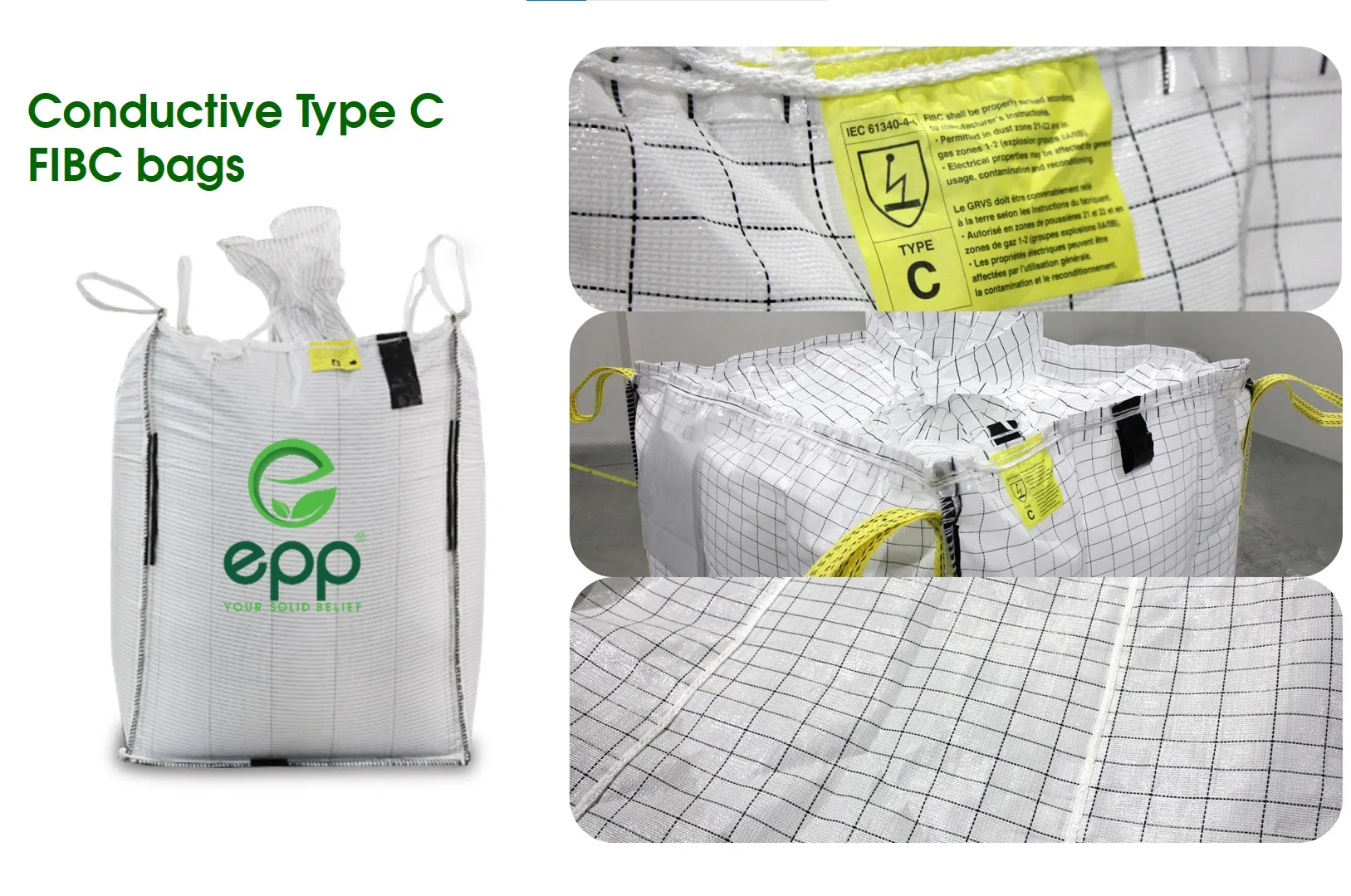 1 Ton Bulk Fibc Aggregaten Buisvormige Intermediated Container Fibc 1 ...