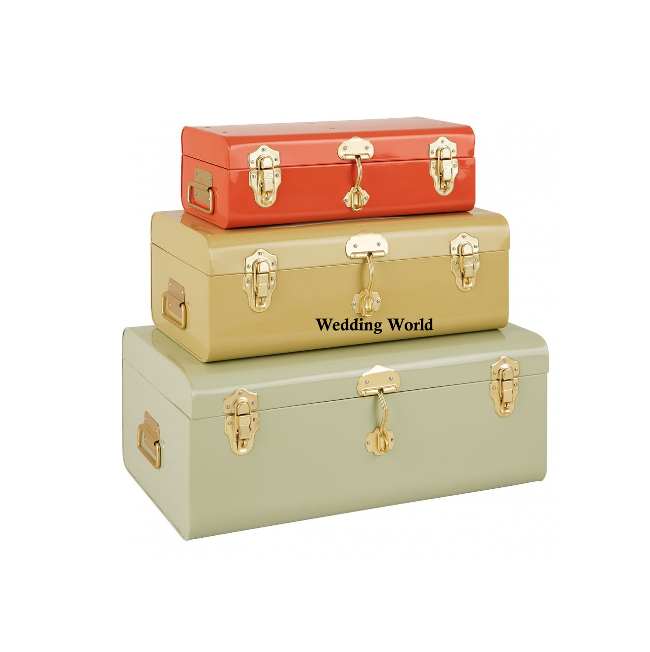 Metal Trunk Box Customized Color Handmade Designer Storage Box ...