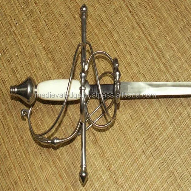 Top Selling Steel Swept Hilt Rapier(bone) 48" By Medieval Edge At An ...