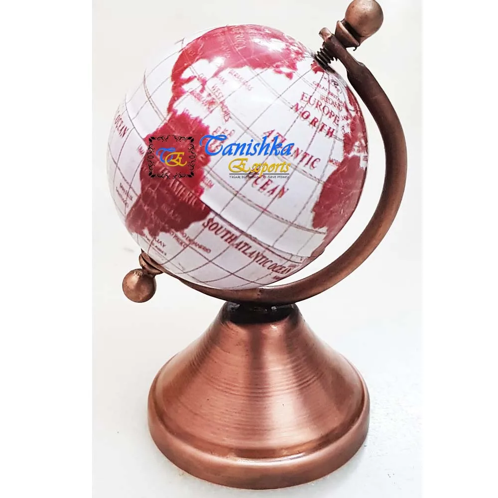 Decorative Classy Design Globe With Stand Metal Elegant Rotating World ...