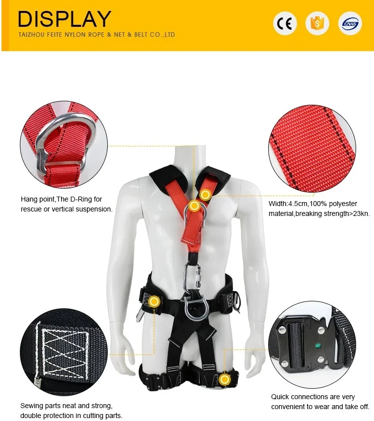 Fall Arrest Belted D-ring Full Body Safety Harness| Alibaba.com