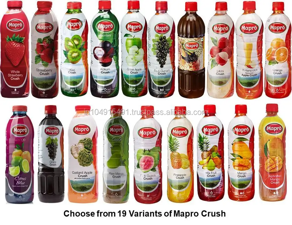 Mapro Crush Squash Syrup Drink Liquid Concentrate Juice Sharbat, View ...
