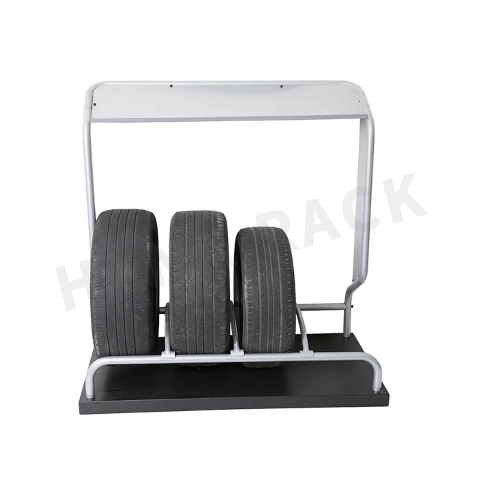 Metal Car Tyre Stand Rack - Efficient Tire Display