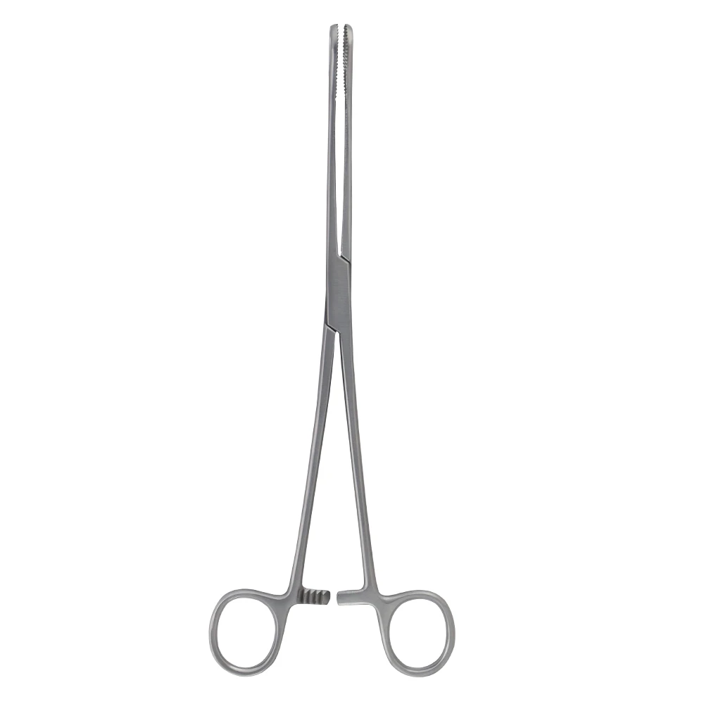 Bozeman Uterine Dressing Forceps - Double Curved Surgical Instruments