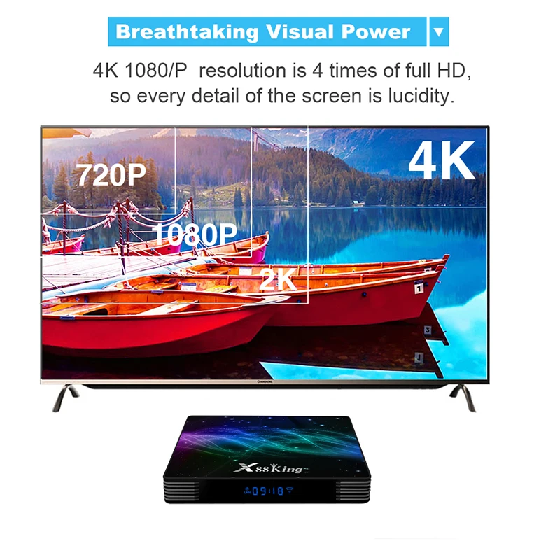 X88 King Pro 4GB 128GB Amlogic S922X TV Box Android 9.0