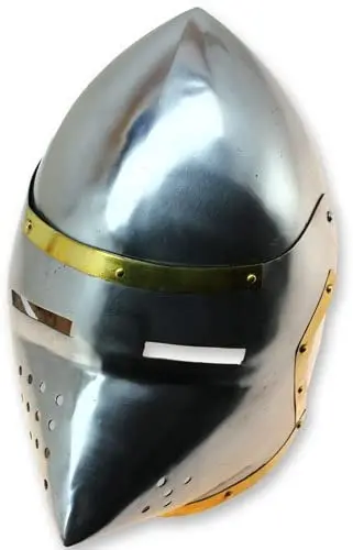 CHk Medieval Pig Face Bassinet Helmet Armor Stainless Steel Vintage ...