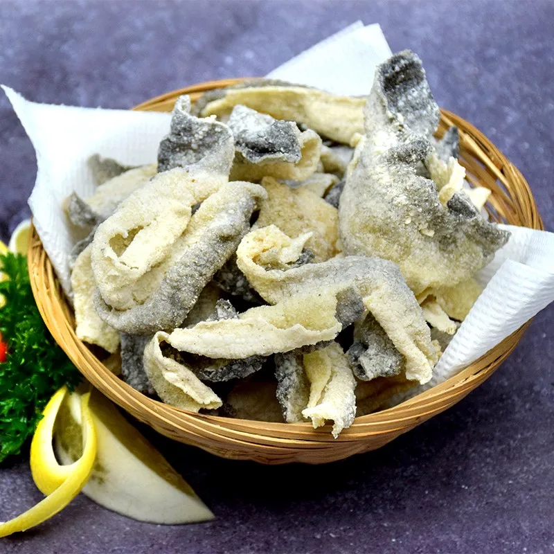 Best Seller Ba Sa Fish Dried Skin This Year Crispy Salted Egg Fish Skin ...
