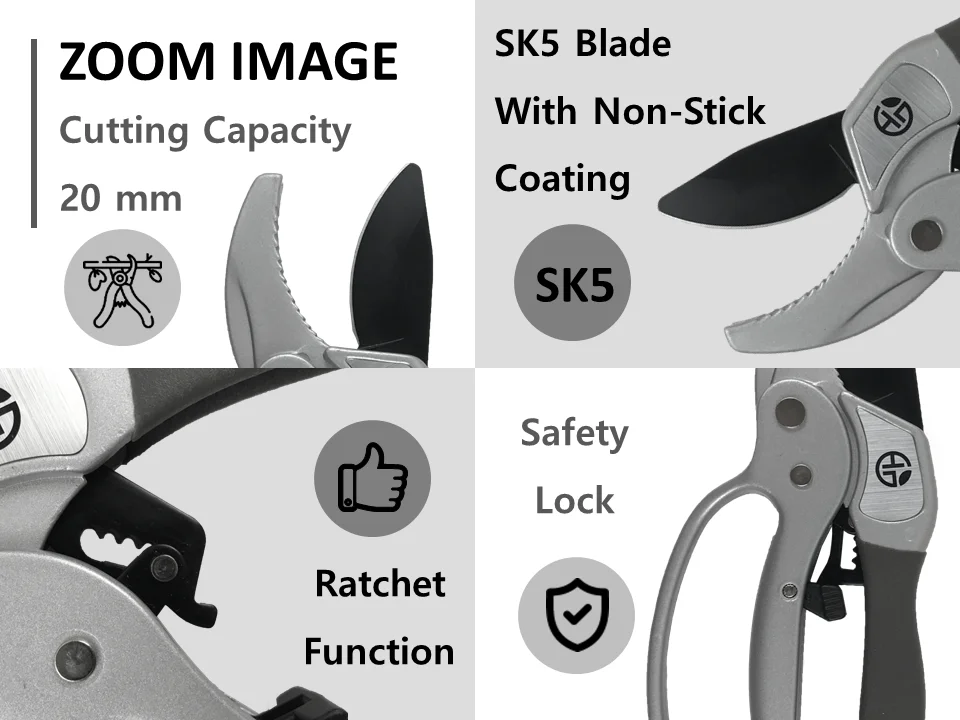 Anvil and Blade Pruner - Precision Hand Pruning Tools