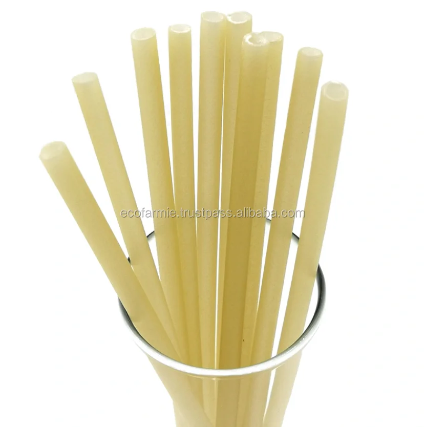 Edible Eco-Friendly Biodegradable Rice Drinking Straws