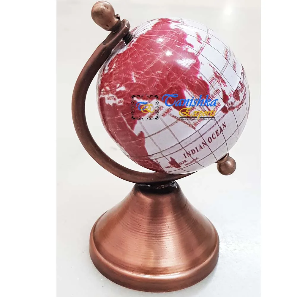 Decorative Classy Design Globe With Stand Metal Elegant Rotating World ...