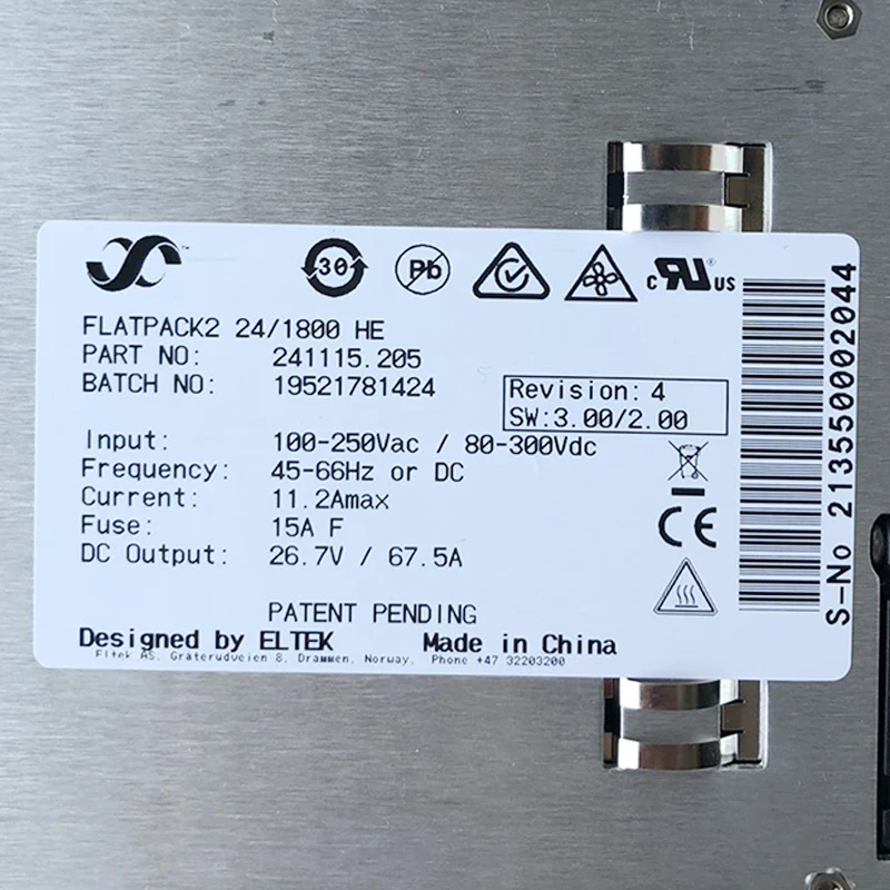 Eltek Flatpack2-fuente De Alimentación De Telecomunicaciones,Módulo Rectificador 1800 He ...