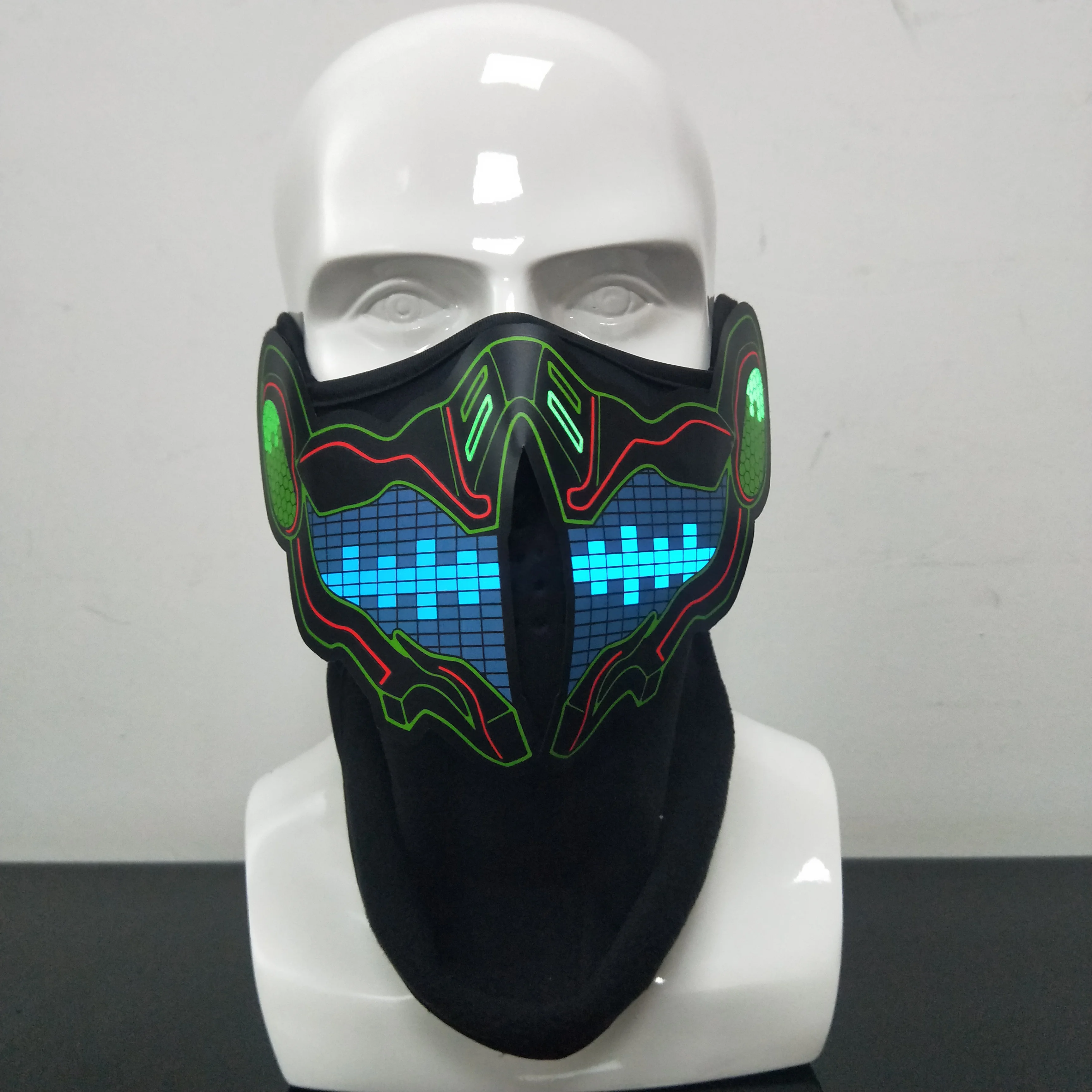 Latest Design High Quality Halloween Party Mask Led Sound Activated ...