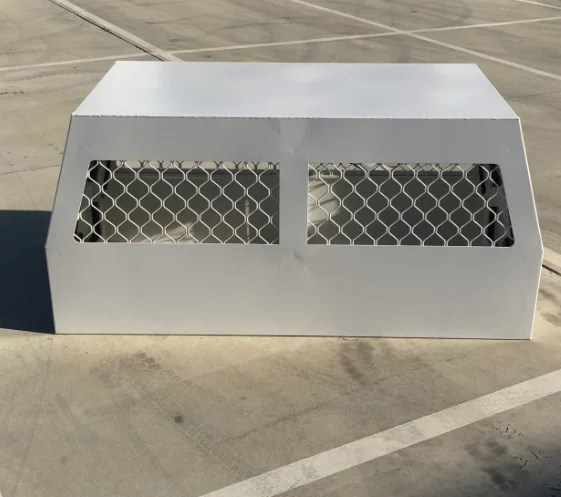 White Colour Half Fridge Steel Dog Box for UTE - All Seasons