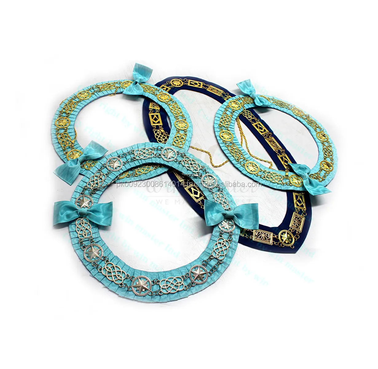 Masonic Regalia Jewels for Collars - Brass & Embroidered