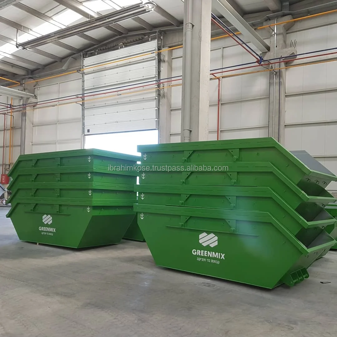 4m3 Skip Bin La Benne Swing Arm Container Metal Garbage Bins - Buy Skip ...