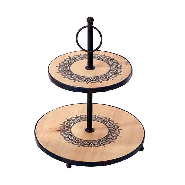 2 Tier Platter Stand Serving Trays And Platters For Wedding Home Party ...